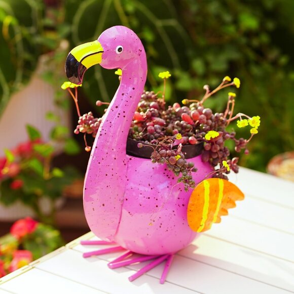 unbranded | Other | Brand New Unopened Flamingo Garden Pot Planter ...